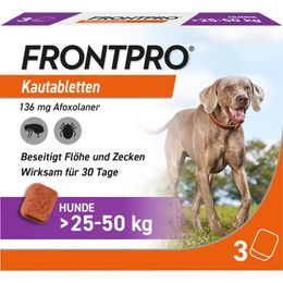 Frontpro Kautabletten Hund 25-50 kg 3 St gegen Zecken und Fl&ouml;he