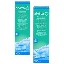 Alvita Meerwasser Nasenspray Doppelpackung 2 St