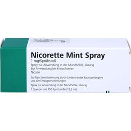 EurimPharm Arzneimittel Nicorette Mint Spray 1 mg/Spr&uuml;hsto&szlig; 1 St