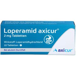 Loperamid axicur 2 mg Tabletten 10 St