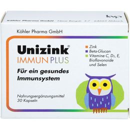 K&ouml;hler Pharma GmbH Unizink Immun Plus Kapseln 1X30 St