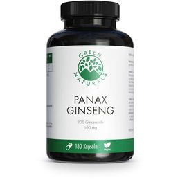 Heilpflanzenwohl GmbH Green Naturals Panax Ginseng hochdos.vegan Kapseln 180 St