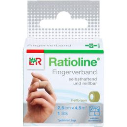 Lohmann & Rauscher Ratioline selbsthaft.Fingerv.2,5cmx4,5m hellbraun 1 St
