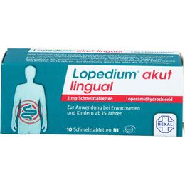 HEXAL&reg; Lopedium akut lingual 2 mg Schmelztabletten 10 St