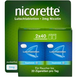 Nicorette freshmint 2 mg Lutschtabletten gepresst 80 St