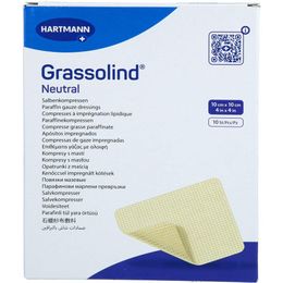 Paul Hartmann AG Grassolind Salbenkompressen 10x10 cm steril 10 St