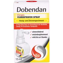 Reckitt Benckiser Deutschland GmbH Dobendan Direkt Flurbiprofen Spray Honig & Zitrone 15 ml