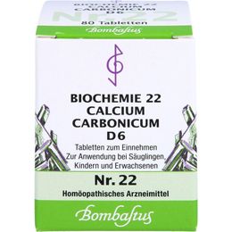 Bombastus Biochemie 22 Calcium carbonicum D 6 Tabletten 80 St