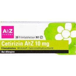 CETIRIZIN AbZ 10 mg Filmtabletten 20 Stück