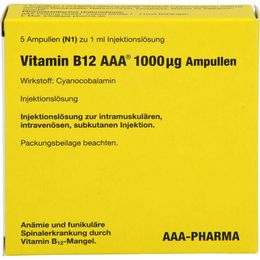 Vitamin B12 Aaa 1000 &mu;g Ampullen Injektionslsg. 5X1 ml