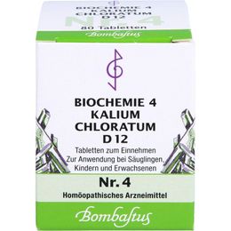 Bombastus Biochemie 4 Kalium chloratum D 12 Tabletten 80 St