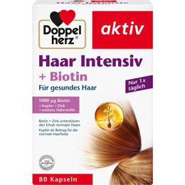 Queisser Doppelherz Haar Intensiv+Biotin Kapseln 80 St