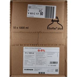 Glucose 5% B.Braun Ecoflac Plus 10X1000 ml