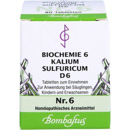 Bombastus Biochemie 6 Kalium sulfuricum D 6 Tabletten 80 St