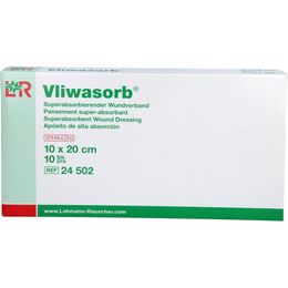 Lohmann & Rauscher Vliwasorb superabsorb.Saugkomp.steril 10x20 cm 10 St