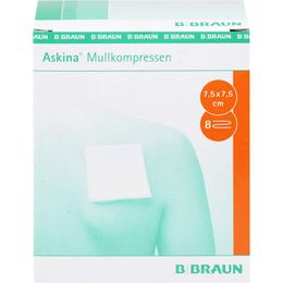 B.Braun Askina Mullkompressen 7,5x7,5 cm steril 25X2 St