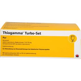 W&Ouml;RWAG PHARMA Thiogamma Turbo Set Pur Injektionsflaschen 10X50 ml
