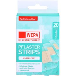 WEPA Pflasterstrips wasserfest 3 Gr&ouml;&szlig;en 20 St