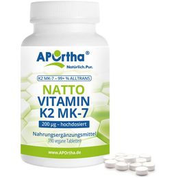 Aportha Vitamin K2-MK7 200 &mu;g Tabletten 190 St