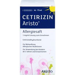 Cetirizin Aristo Allergiesaft 1 mg/ml Lsg.z.Einn. 75 ml