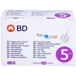 EMRA-MED Arzneimittel GmbH Bd Thin Wall Pen-Nadeln 0,25 31 Gx5 mm 100 St