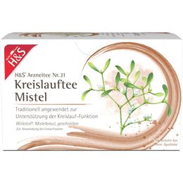 H&S Kreislauftee Mistel Filterbeutel 20X2.0 g