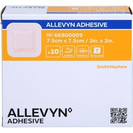 Allevyn Adhesive 7,5x7,5 cm haftende Wundauflage 10 St