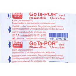 GOTA-POR Pu Wundfilm 7,2x5 cm steril Pflaster 1 St
