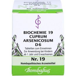 Bombastus Biochemie 19 Cuprum arsenicosum D 6 Tabletten 80 St