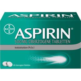 BAYER Aspirin 500 mg &uuml;berzogene Tabletten 80 St