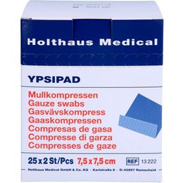 Holthaus Medical GmbH & Co. KG Mullkompressen Ypsipad 7,5x7,5 cm steril 8fach 25X2 St