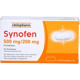 ratiopharm Synofen 500 mg/200 mg Filmtabletten 10 St