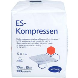 EMRA-MED Arzneimittel GmbH ES-KOMPRESSEN unsteril 10x10 cm 8fach 100 St