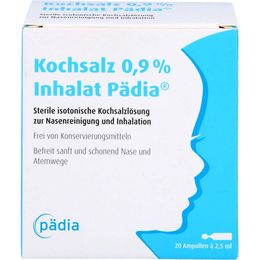 Kochsalz 0,9% Inhalat P&auml;dia Ampullen 20X2.5 ml