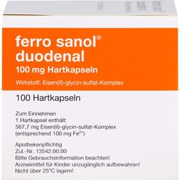 Ferro Sanol duodenal Hartkaps.m.msr.&uuml;berz.Pell. 100 St