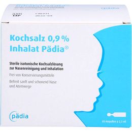 Kochsalz 0,9% Inhalat P&auml;dia Ampullen 60X2.5 ml