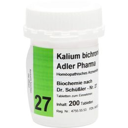 Biochemie Adler 27 Kalium bichrom D 12 Tabletten 200 St