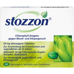Queisser Stozzon Chlorophyll überzogene Tabletten 40 St