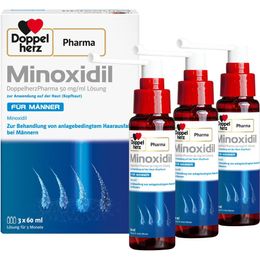 Queisser Minoxidil DoppelherzPharma 50mg/ml Männer Lösung 3x60 Milliliter