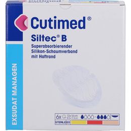 BSN Cutimed Siltec B Schaumverb.13x16 cm oval 6 St