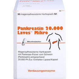 Laves-Arzneimittel GmbH Pankreatin 20.000 Laves Mikro magensaftr.Hartkaps. 50 St