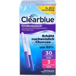 Wick Clearblue Fertilitätsmonitor Teststäbchen 30+3 33 St