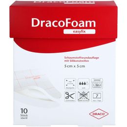 Dracofoam easyfix Schaumstoff Wundauflage 5x5 cm 10 St