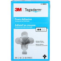 EurimPharm Arzneimittel Tegaderm Foam Adhesive 6,9x6,9 cm kreuzf.90615 10 St
