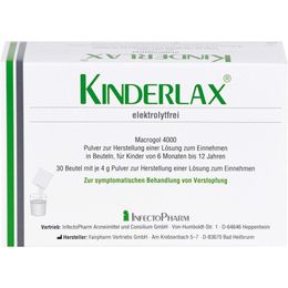 InfectoPharm&reg;  Kinderlax elektrolytfrei Plv.z.Her.e.Lsg.z.Einn. 30 St