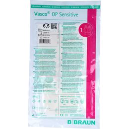 B.Braun Vasco Op Sensitive Handsch.steril puderfrei Gr.6,5 2 St