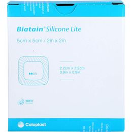 Biatain Silicone Lite Schaumverband 5x5 cm 5 St