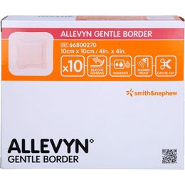 EurimPharm Arzneimittel Allevyn Gentle Border 10x10 cm Schaumverb. 10 St
