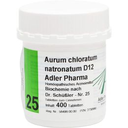 Biochemie Adler 25 Aurum chloratum natr.D 12 Tabl. 400 St