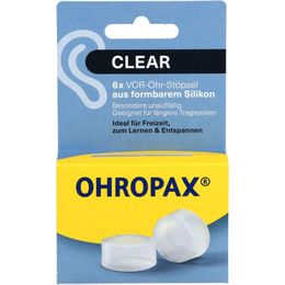 Ohropax Clear Silikon Vor-Ohr Stöpsel 6 St